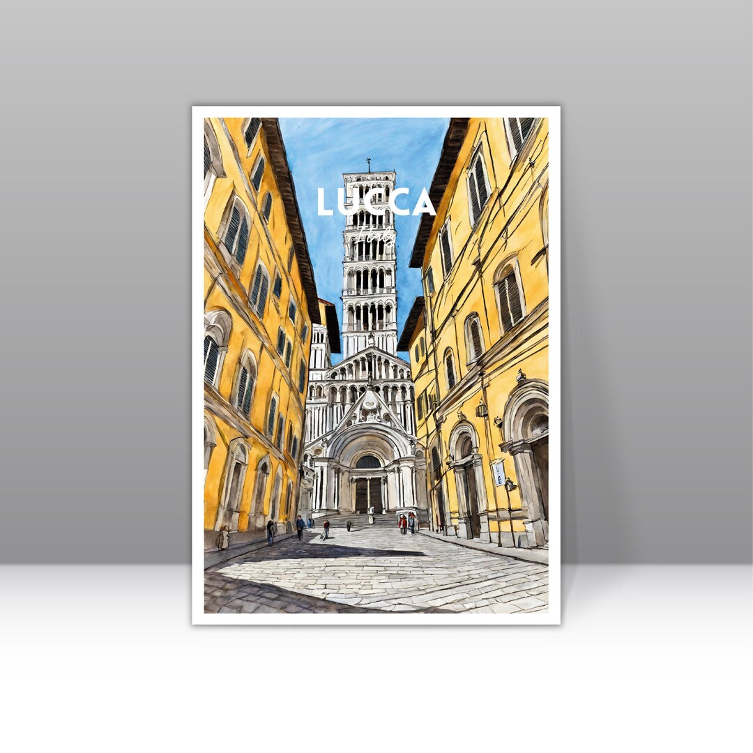 Lucca Digital Download, Lucca Poster Print, Lucca Poster, Lucca Print ...