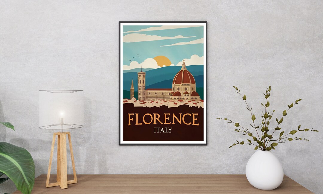 Florence Poster Print Florence Travel Poster Florence Poster - Etsy