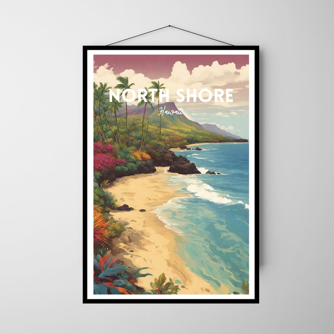 North Shore Digital Download, North Shore Poster Print, North Shore ...