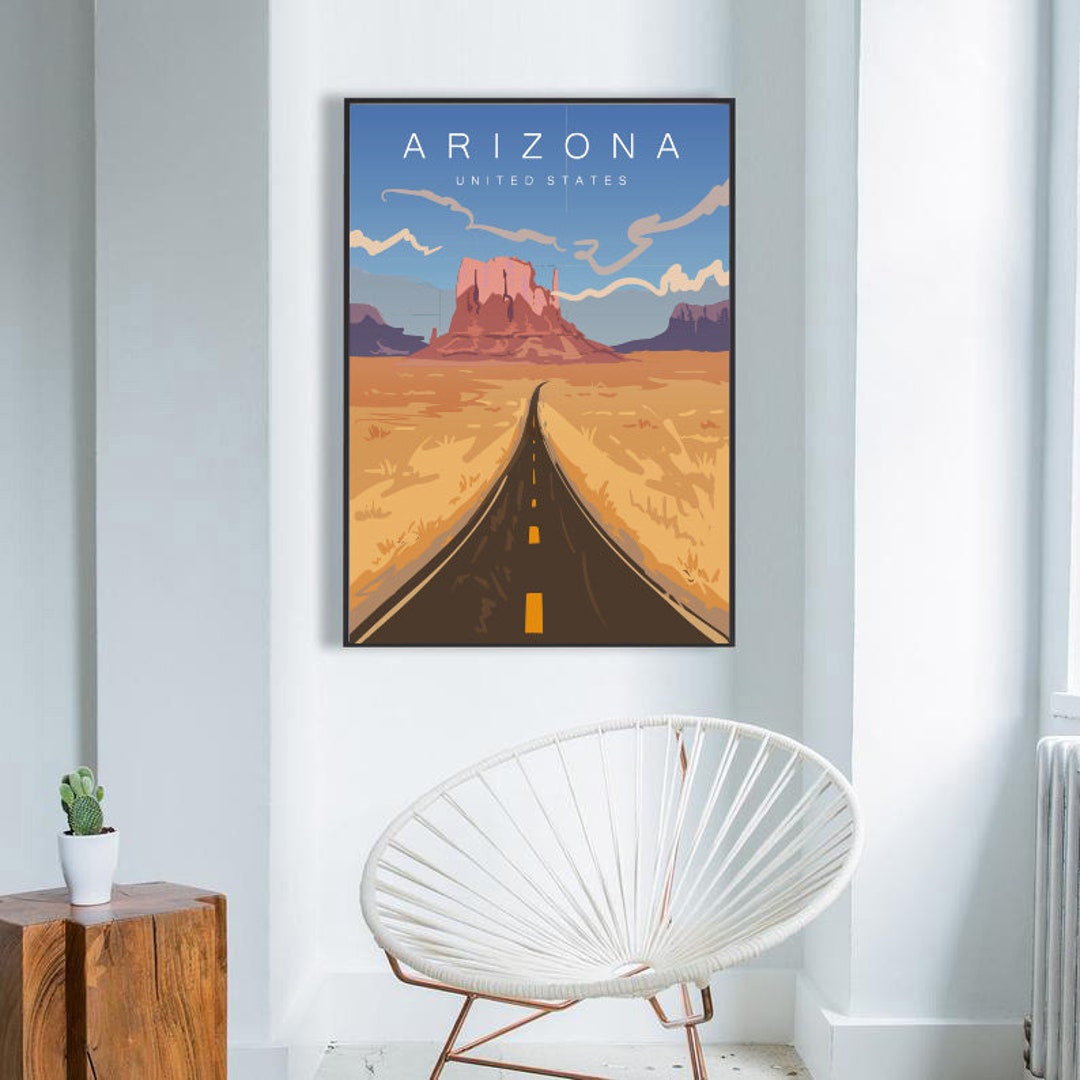 Arizona Poster Print, Arizona Travel Poster, Arizona Print, Arizona ...