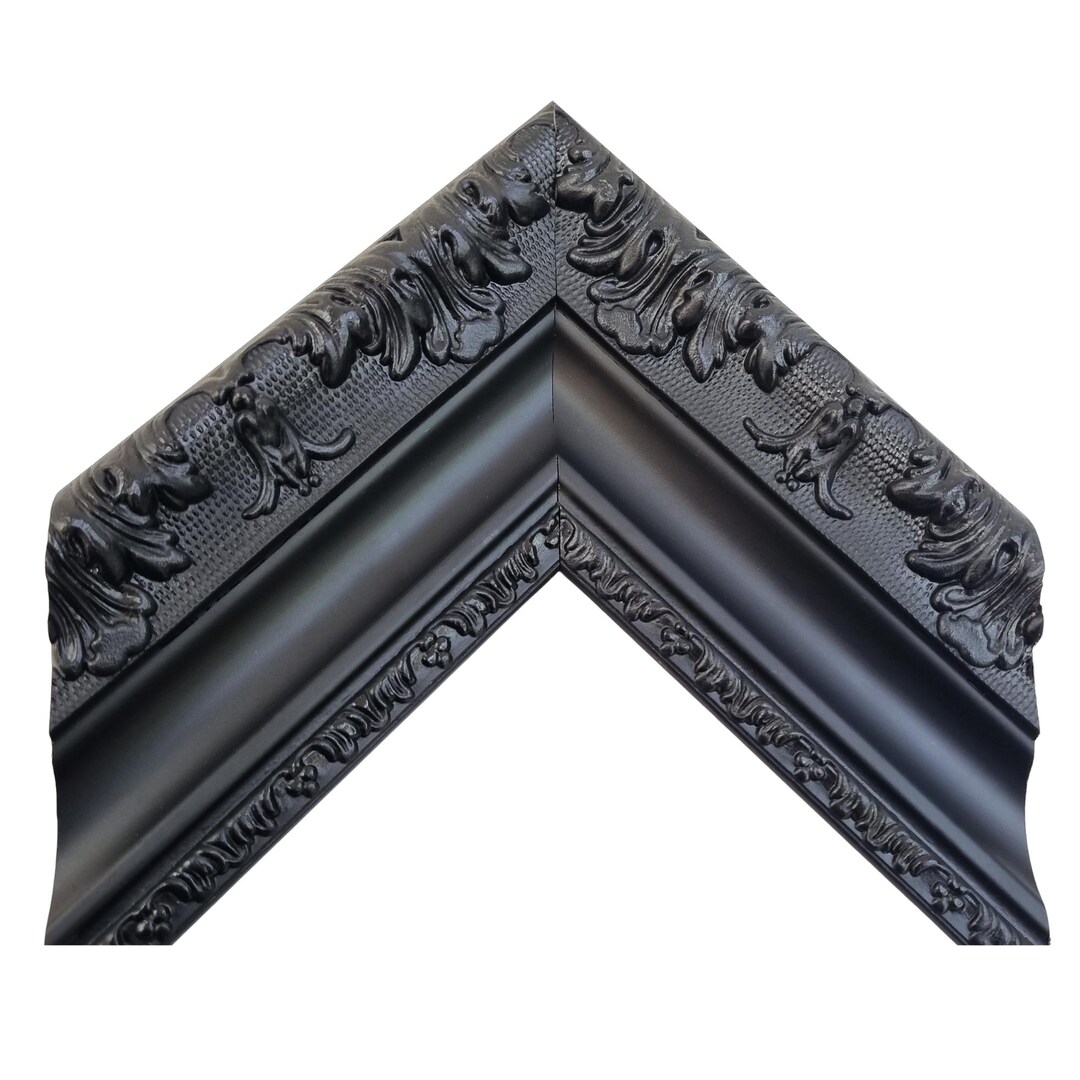 Ornate Black Baroque Picture Frame - 3.7 Inch Wide - Custom Sizes - Etsy