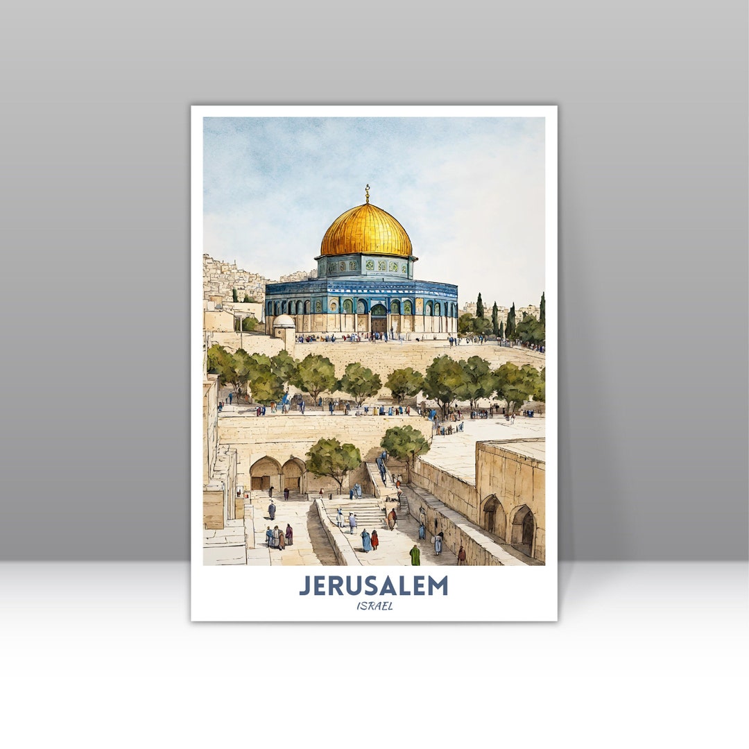 Jerusalem Print Jerusalem Wall Art Jerusalem Poster - Etsy