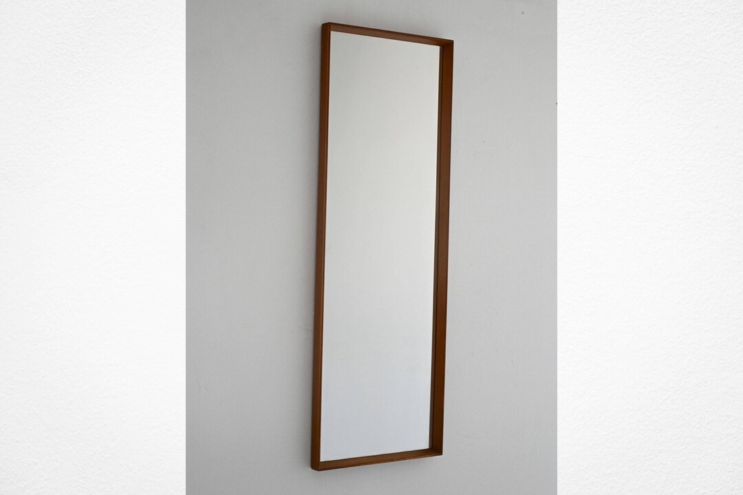 Scandinavian Wall Mirror “evy” Model 711 by Fröseke, 1960s Teak-tinted ...