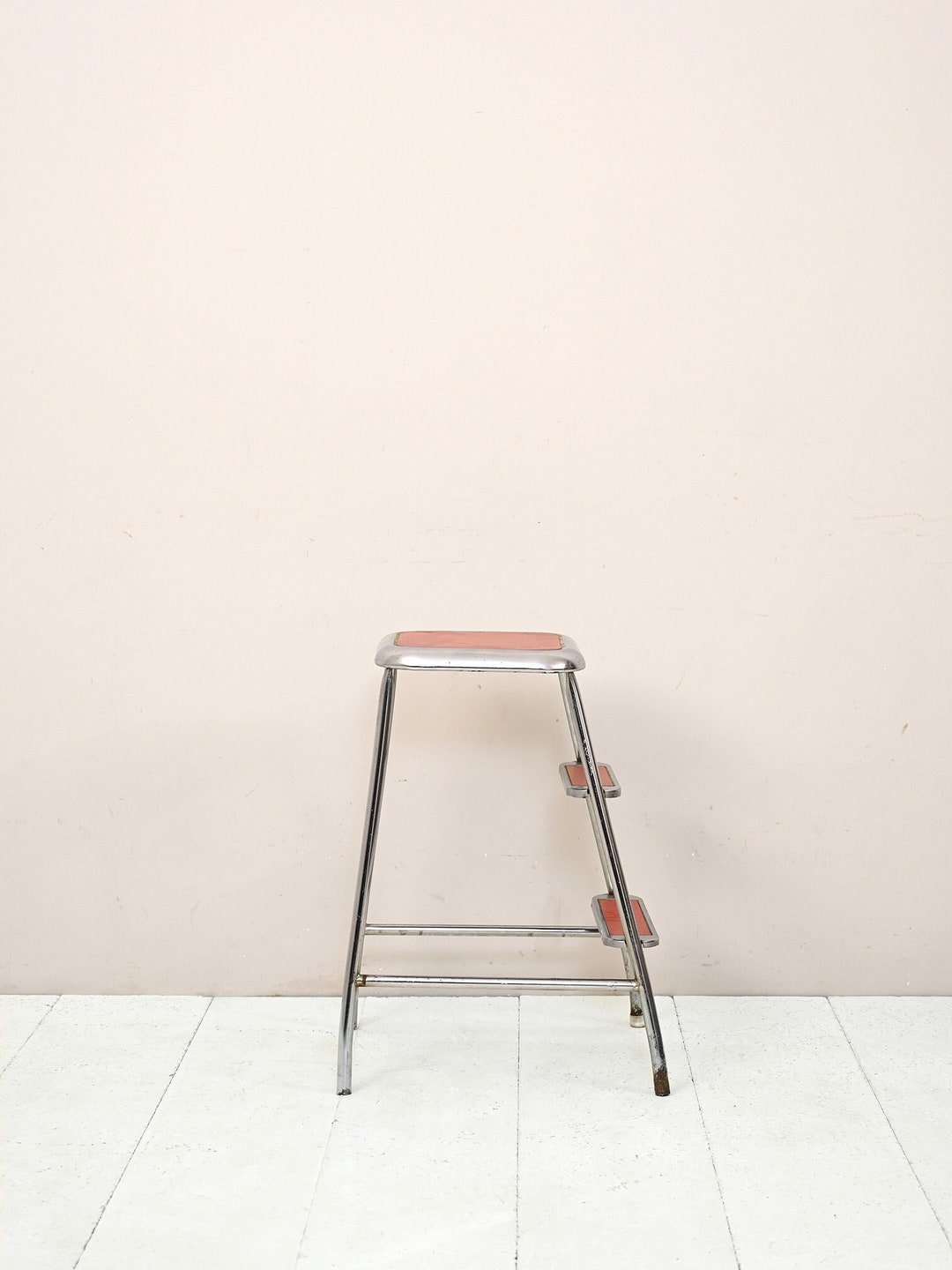 Midcentury Swedish Vintage Metal Step Stool / Scandinavian Manufacture ...