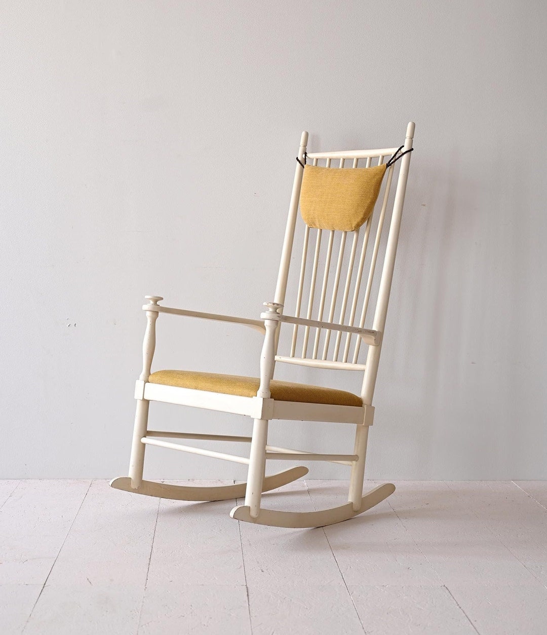 Vintage Scandinavian Rocking Chair by Gemla | Mid-century Modern Wooden ...