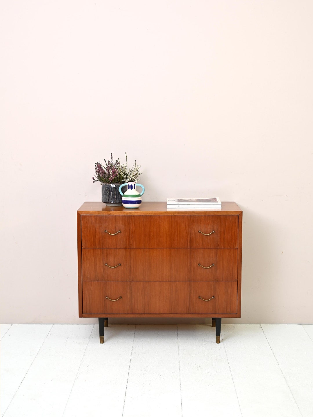 Midcentury Teak Chest of Drawers, Original Danish Retro Design From the ...