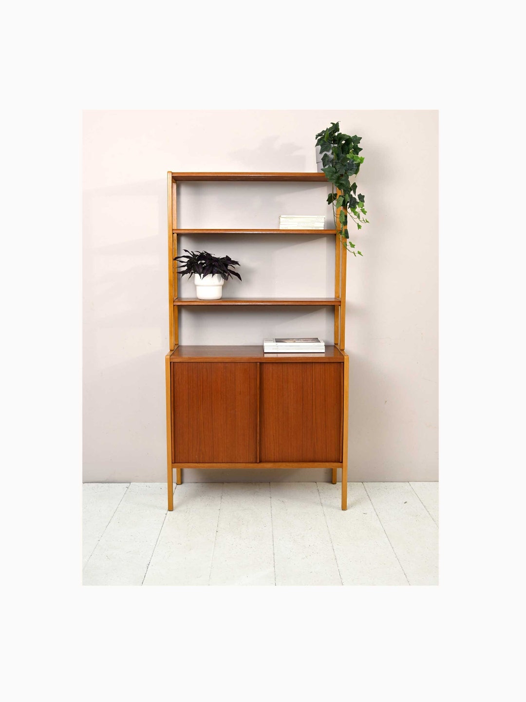 Midcentury Teak Bookshelf by Bodafors Retro Danish Nordic Design 50s ...