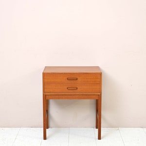 Mid-century Danish Teak Entryway Cabinet Vintage 60s - Etsy