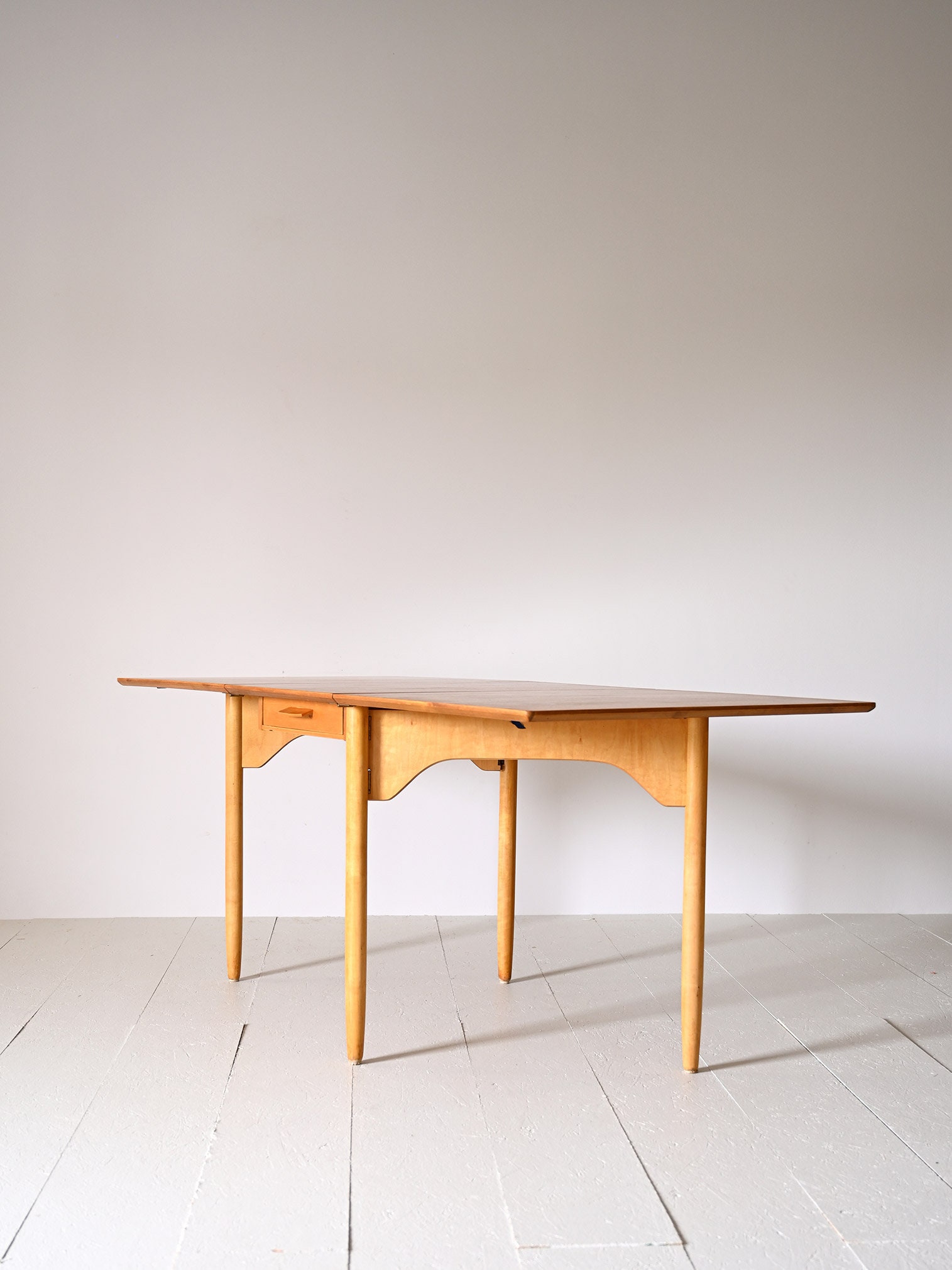 Vintage Extendable Dining Table With Leaves Etsy