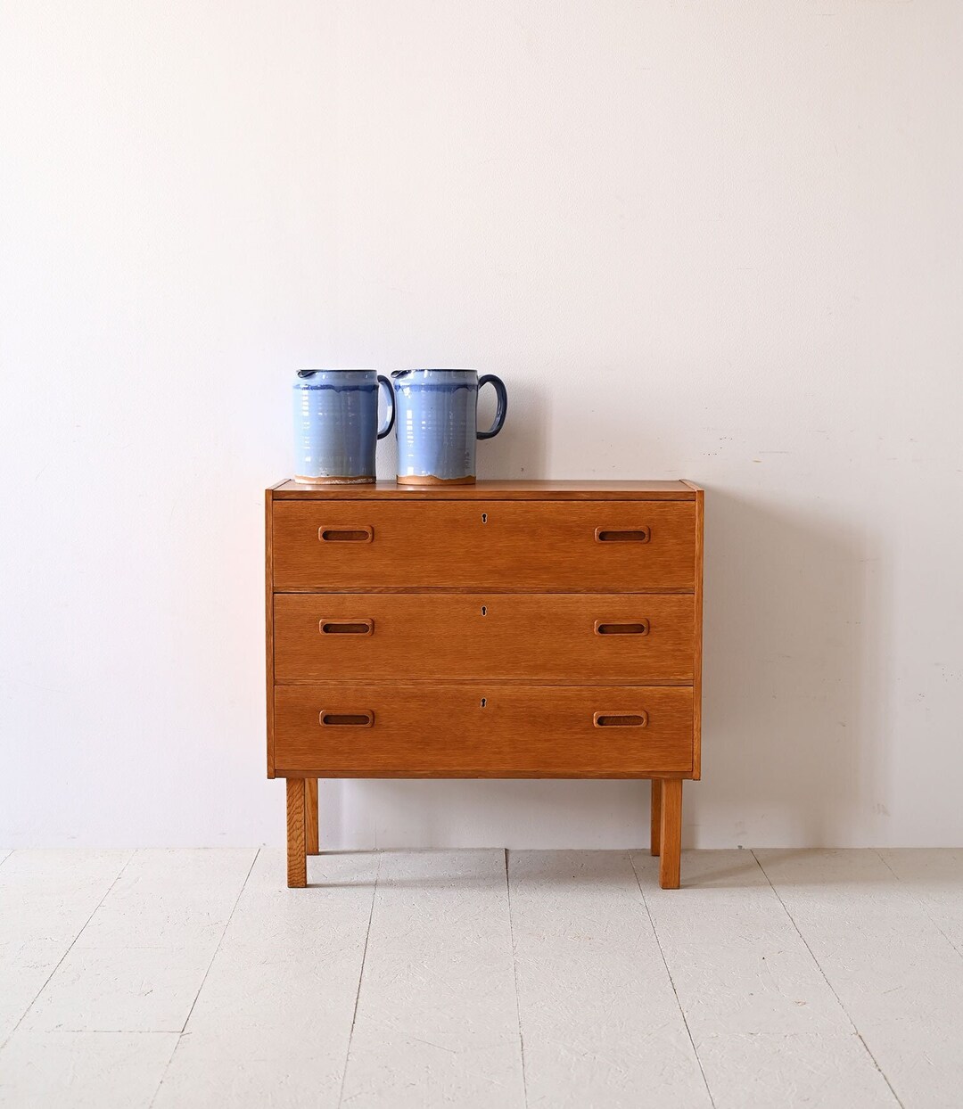 Vintage Teak Chest of Drawers Nordic Craftsmanship - Etsy