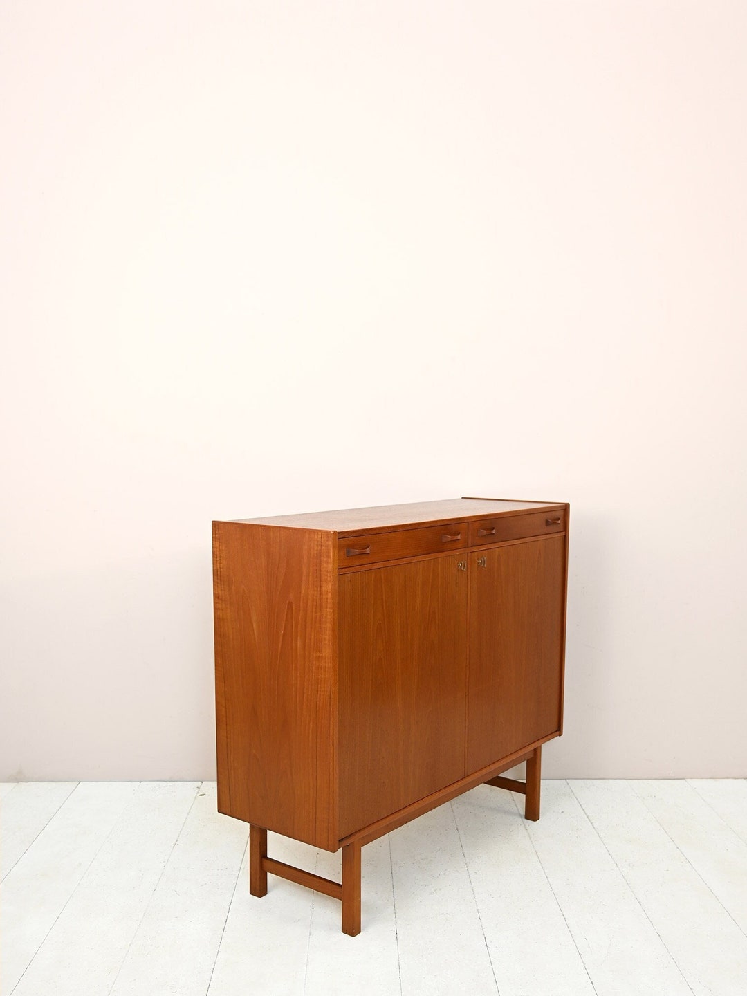 Midcentury Scandinavian Teak Sideboard, Vintage Scandinavian Sideboard ...