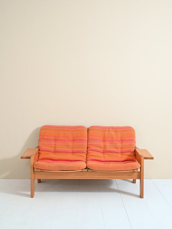 Yngve Ekstrom Two seater Vintage Sofa Original Danish Scandinavian Style Retro Etsy