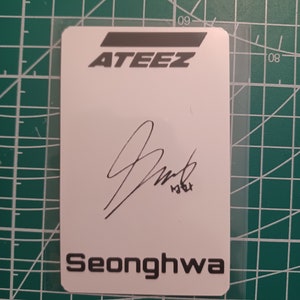 Ateez Seonghwa Season's Greetings (HANDMADE) Photocard - Etsy