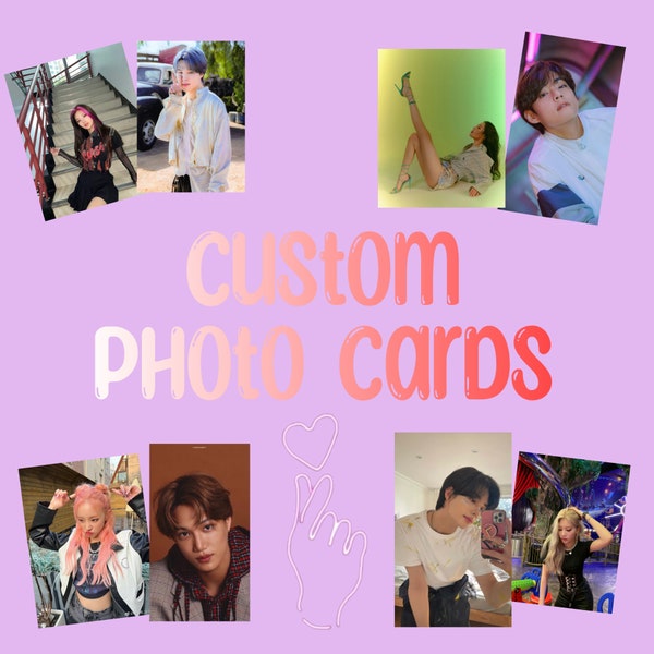 Kpop Custom Photo Cards - Etsy