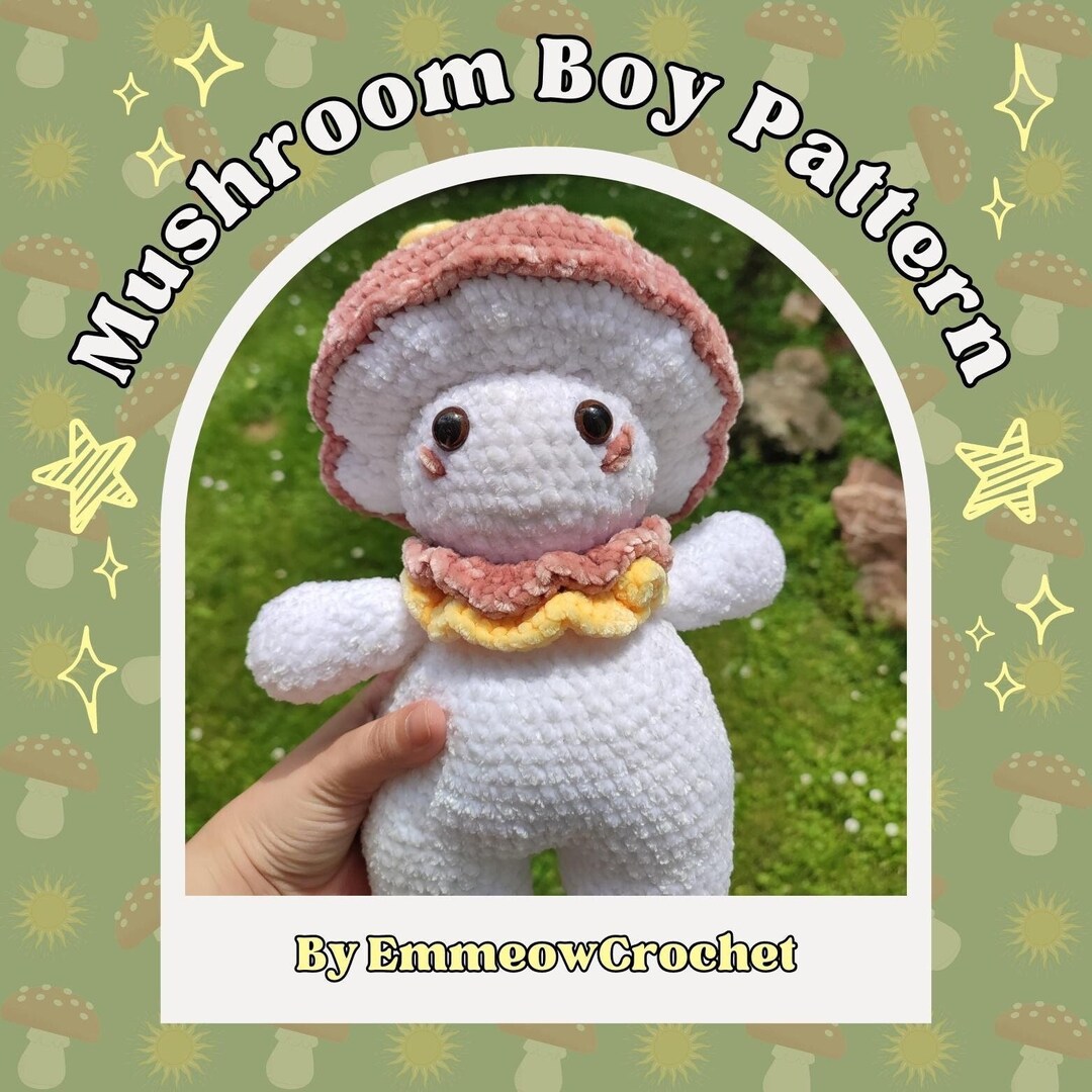 Sunny the Mushroom Boy - Crochet Pattern - Etsy