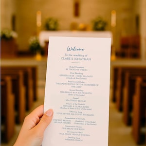 Wedding Pamphlet Handout - Etsy UK