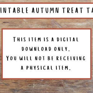 Printable Autumn Treat Tag | an Autumn Treat for Someone Sweet | Fall ...