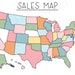US Sales Map Coloring Page – Etsy Sales Tracker (PDF & PNG) - Etsy
