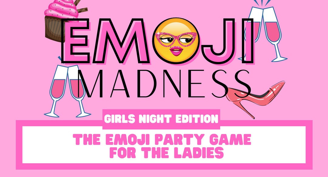 Emoji Madness Girls Night Edition Emoji Trivia Game Bachelorette Party ...