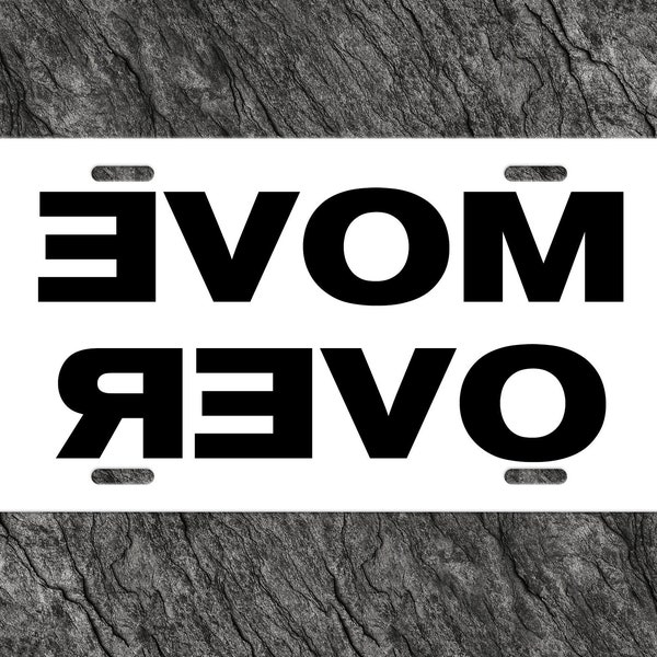 Move Over Front License Plate - Etsy