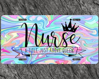 Nurse License Plate | Etsy