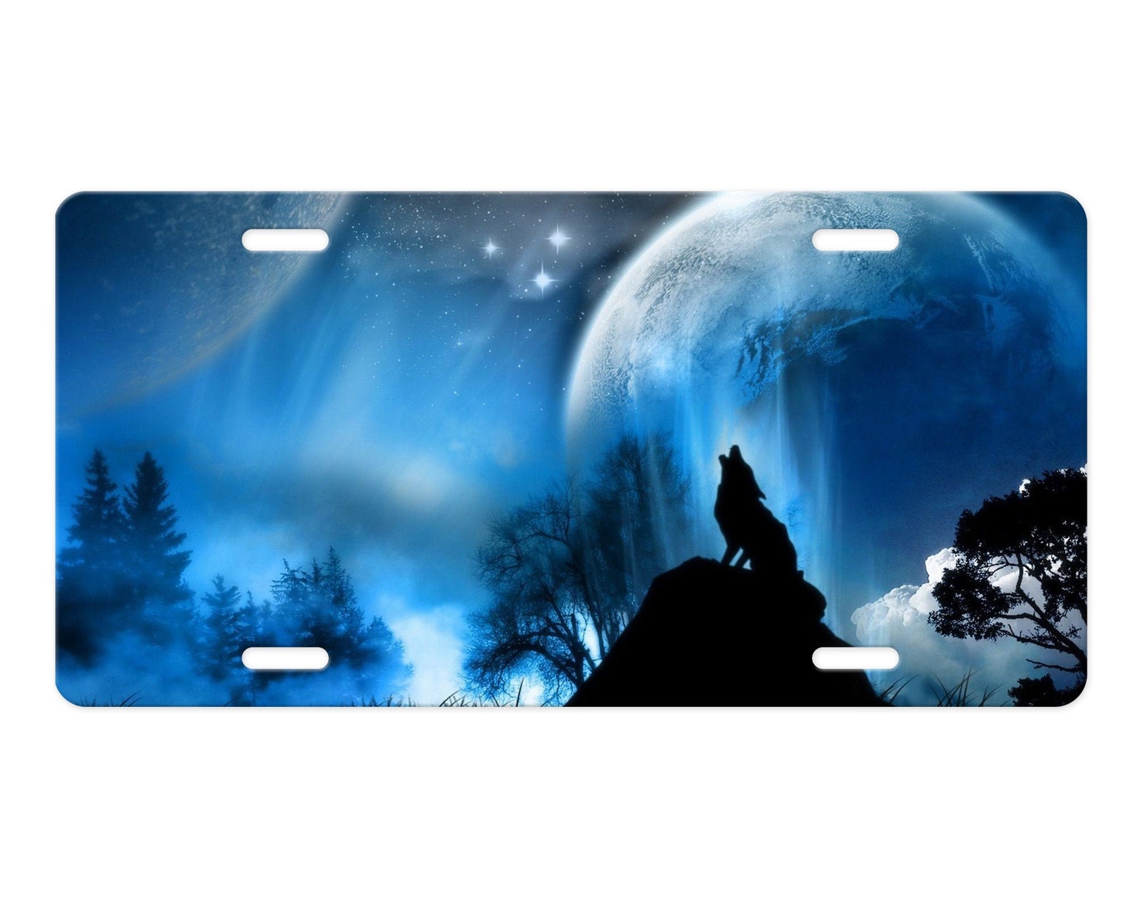 Wolf License Plate Vanity Plate Front License Plate - Etsy