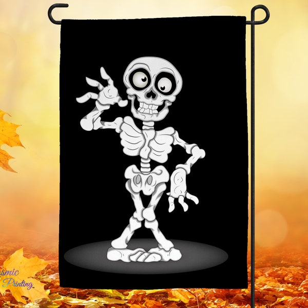 Skeleton Garden Flag - Etsy