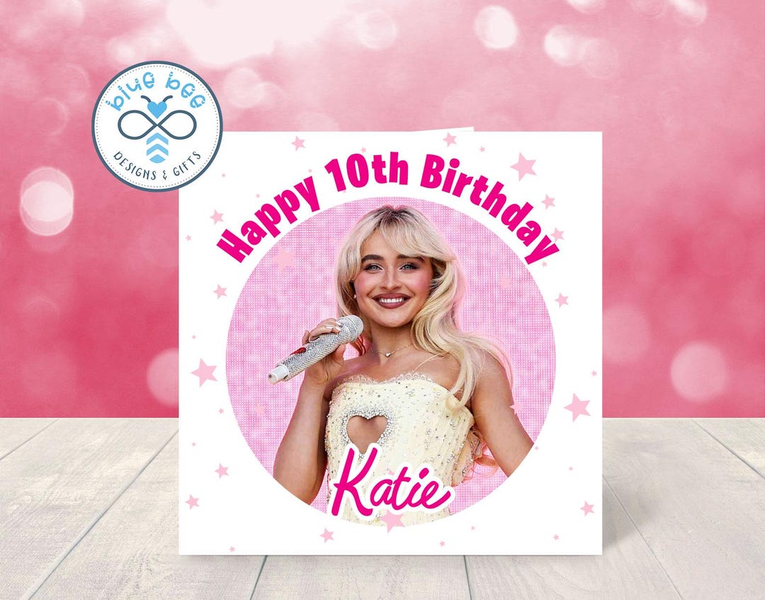 Sabrina Carpenter Inspired Birthday Card | Short N Sweet Tour | is It ...