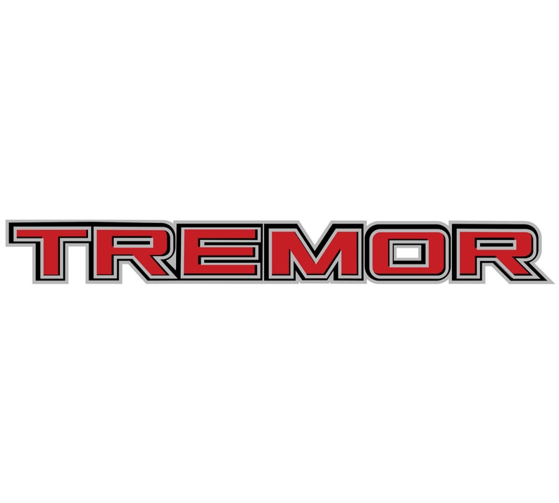 Set of Ford Tremor Red & Black F-250 Decals Die-cut - Etsy