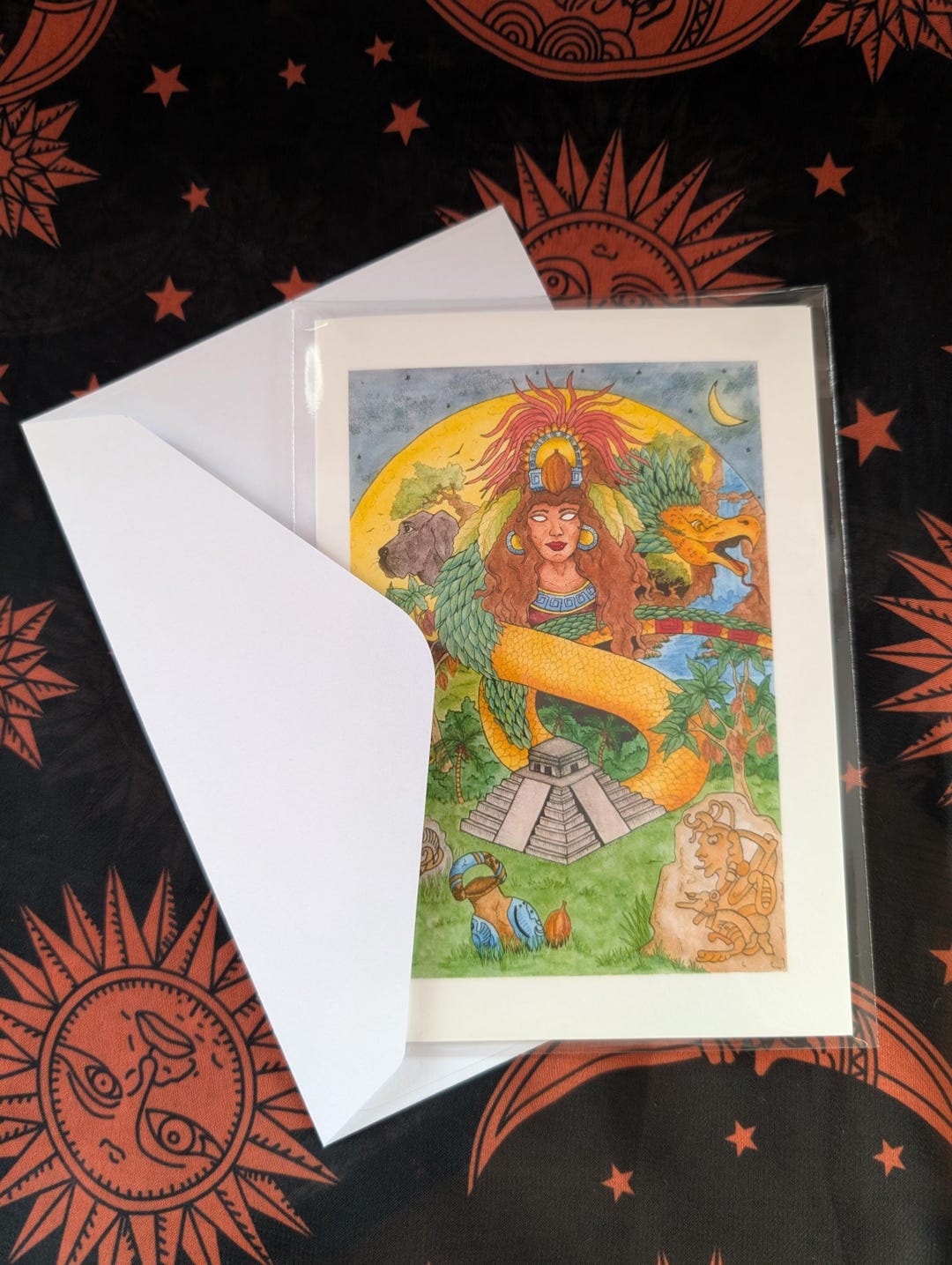 Gods and Goddess of Cacao, Blank Greeting Card, Chocolate Deities ...