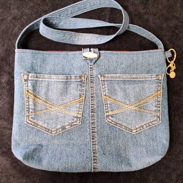 Upcycled Denim Purse - Etsy