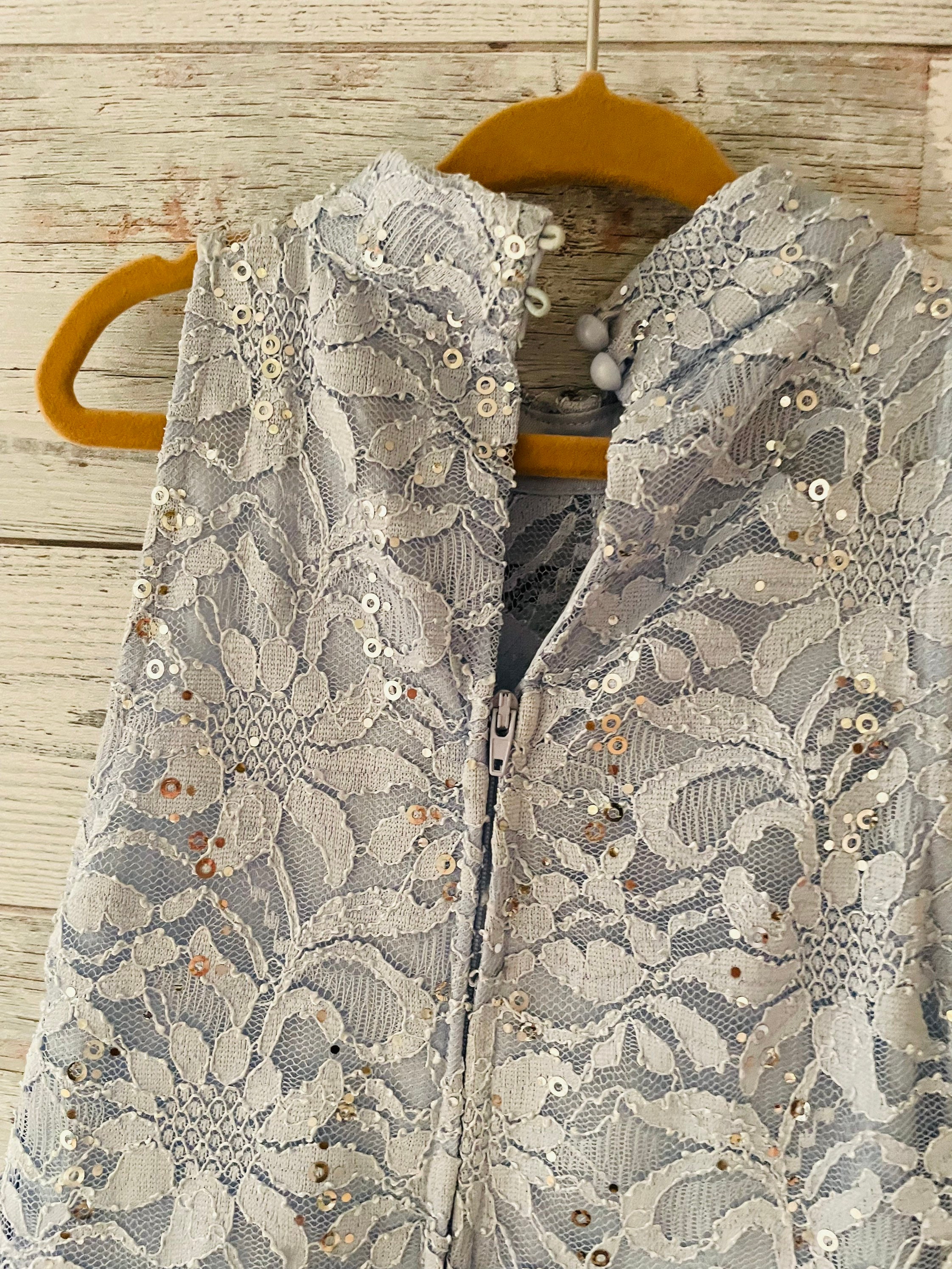 Girls Flower Girl Dress Blue Lace Halter Dress Size7 Girls | Etsy