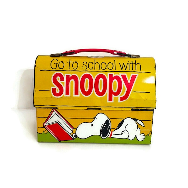 Vintage Snoopy Lunch Box - Etsy