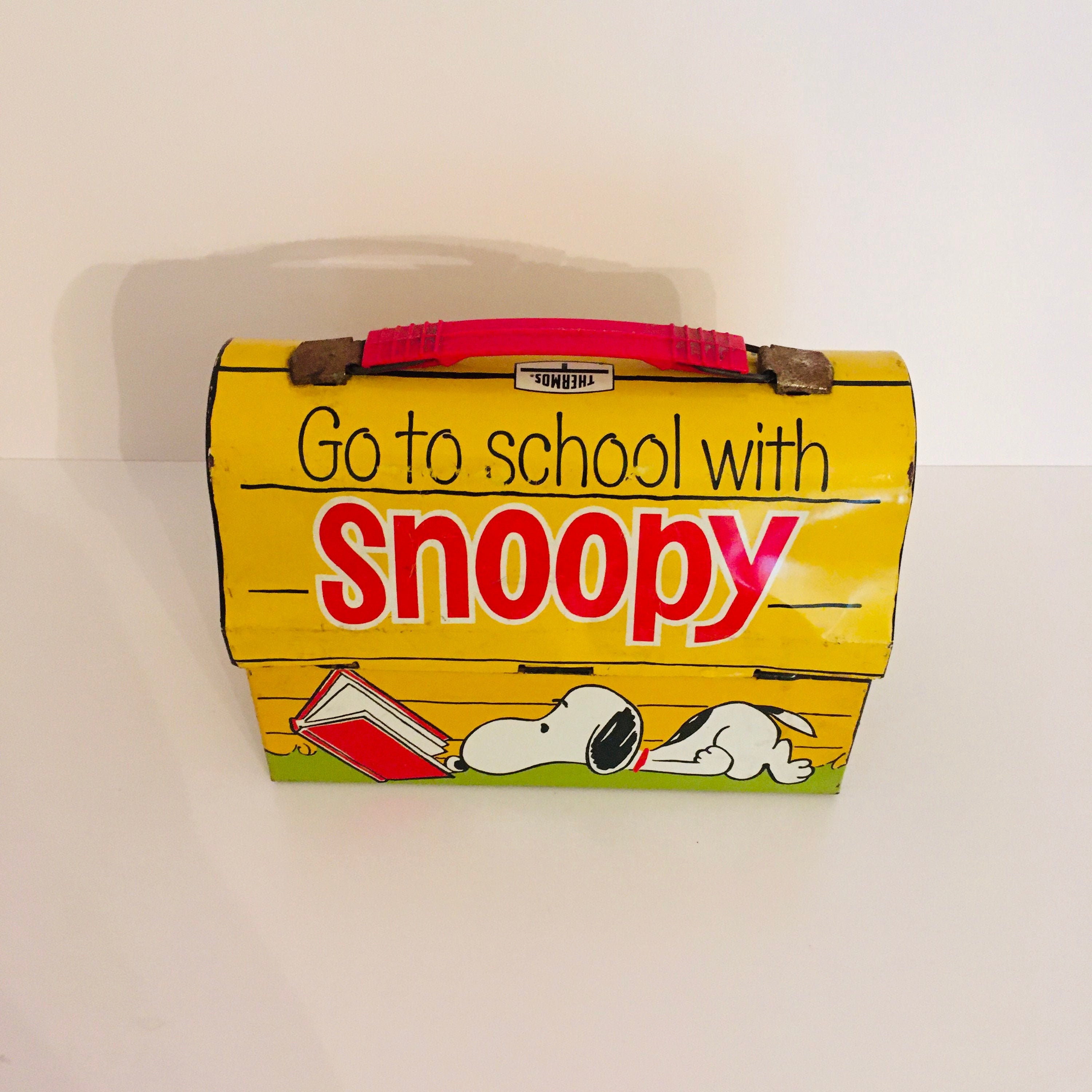 Vintage Peanuts Gang Have Lunch With Snoopy Metal Dome Lunchbox Lunch ...