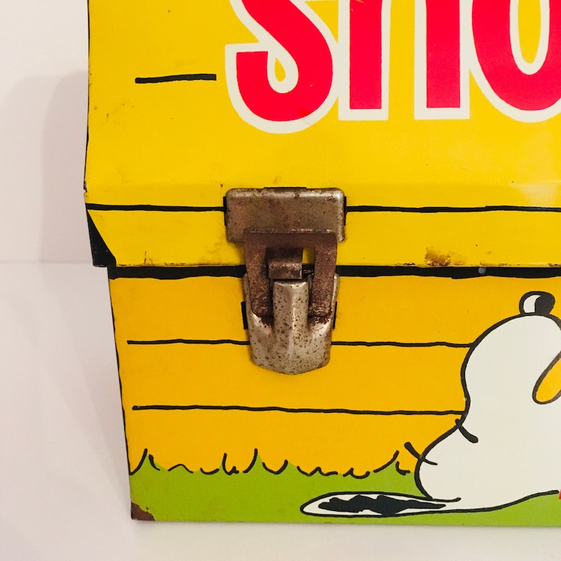 Vintage Peanuts Gang Have Lunch With Snoopy Metal Dome Lunchbox Lunch ...