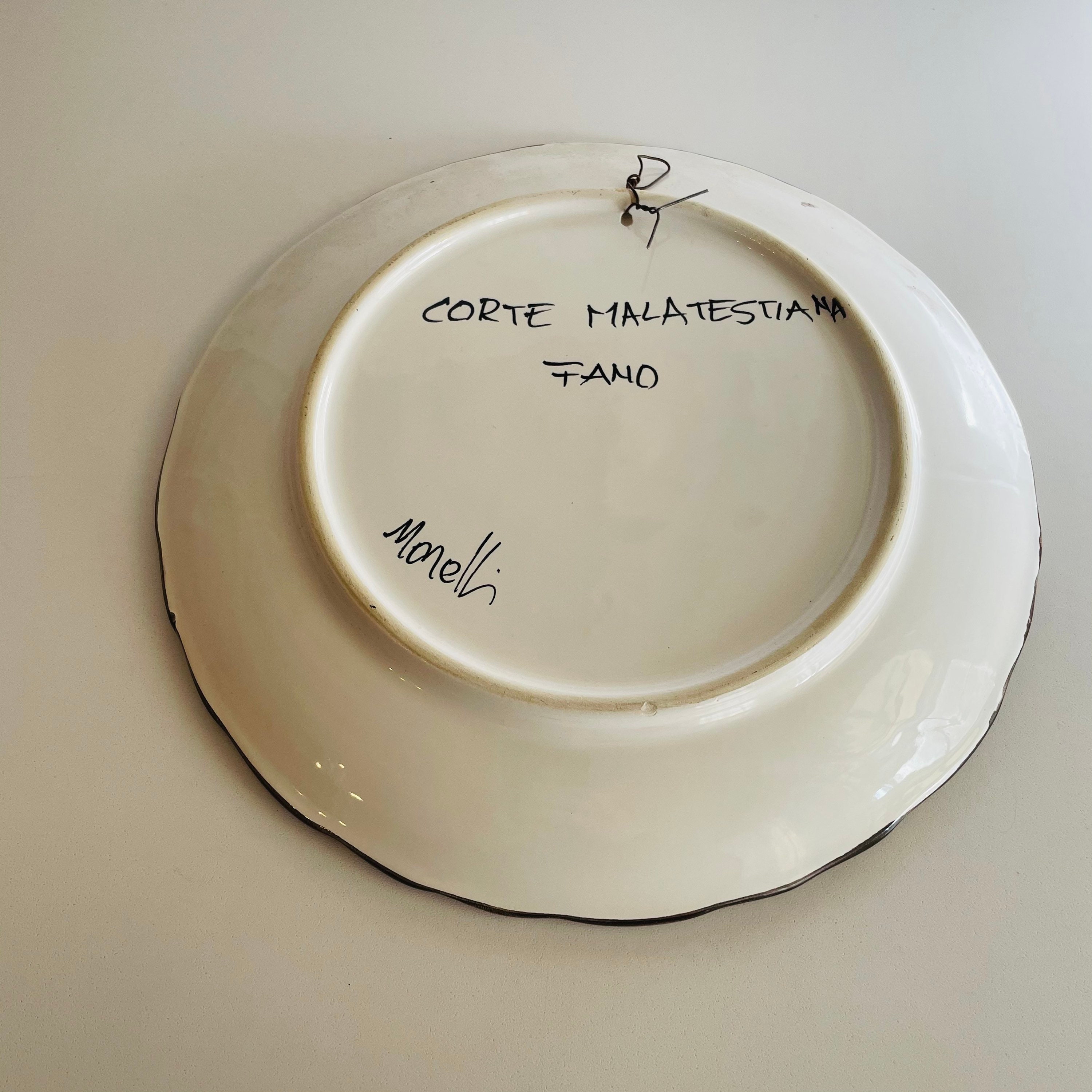 Platte / italienische Keramik / Carlo Morelli / italienische Kunst ...
