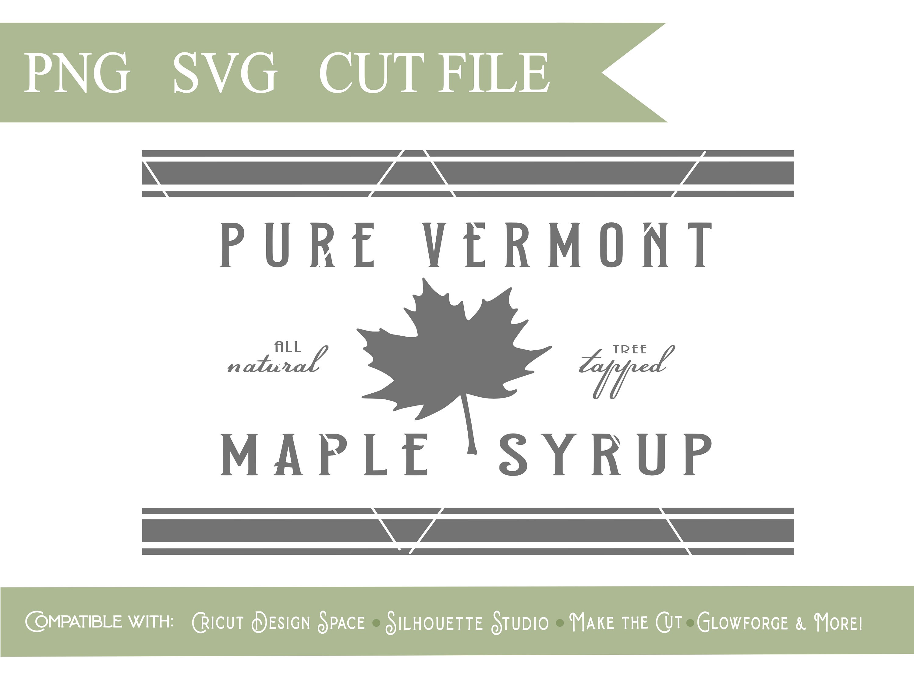 Maple Syrup SVG File Fall SVG File Farmhouse SVG File | Etsy