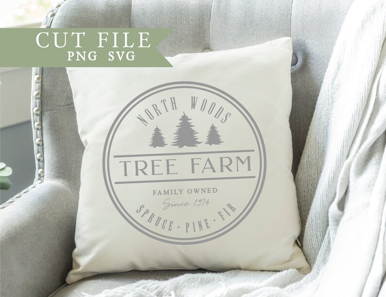 Tree Farm SVG File, Fall SVG File, Christmas SVG File, Farmhouse Svg ...