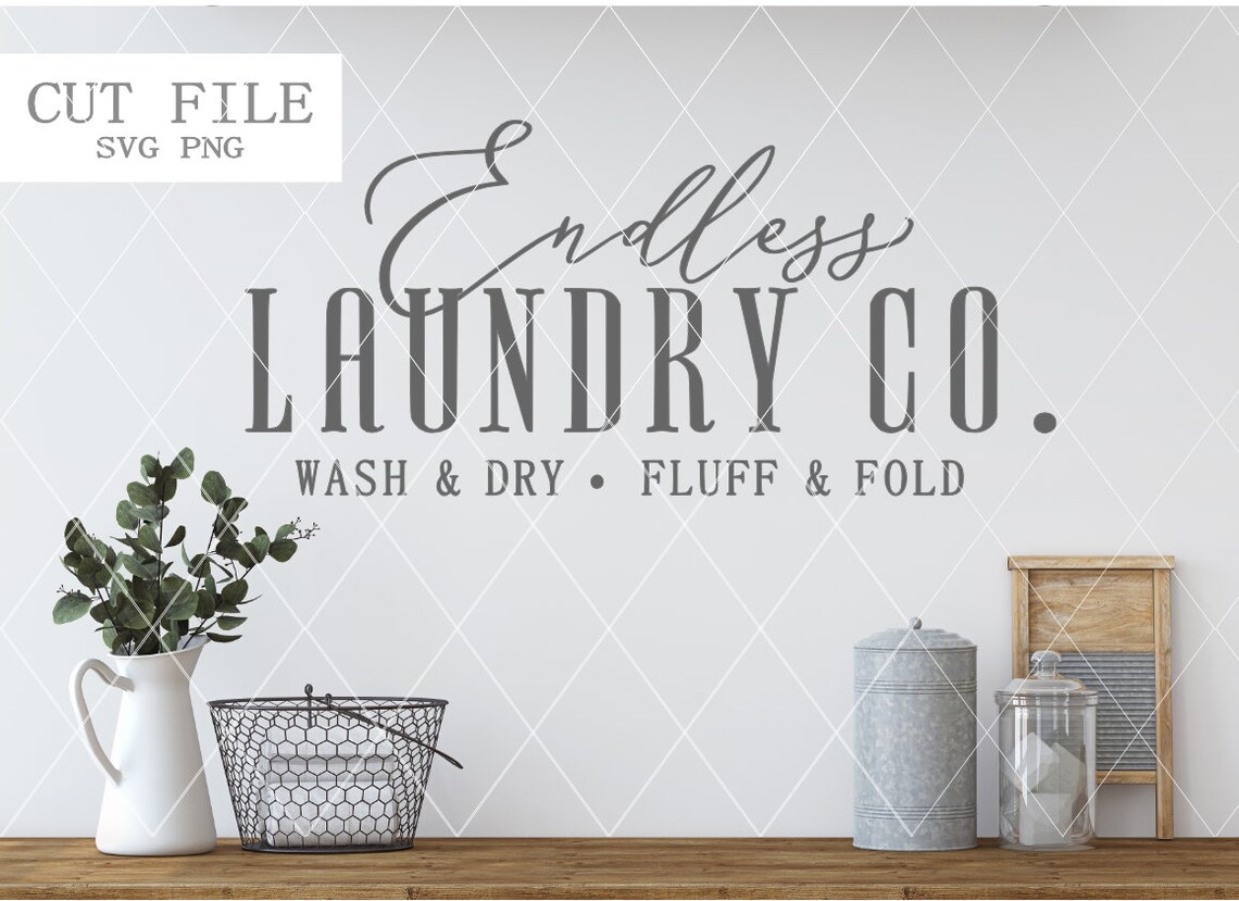 Laundry SVG File Home SVG File Farmhouse SVG File Vector | Etsy