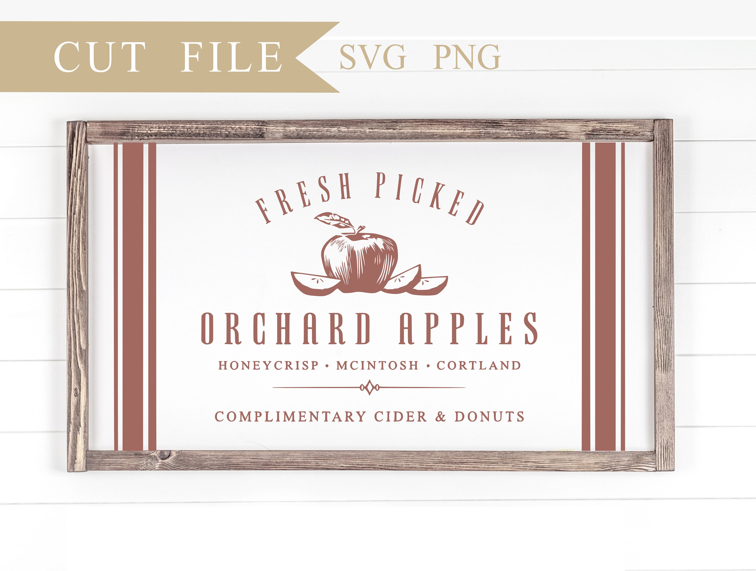 Apple SVG File Fall SVG File Autumn SVG File Farmhouse Svg | Etsy