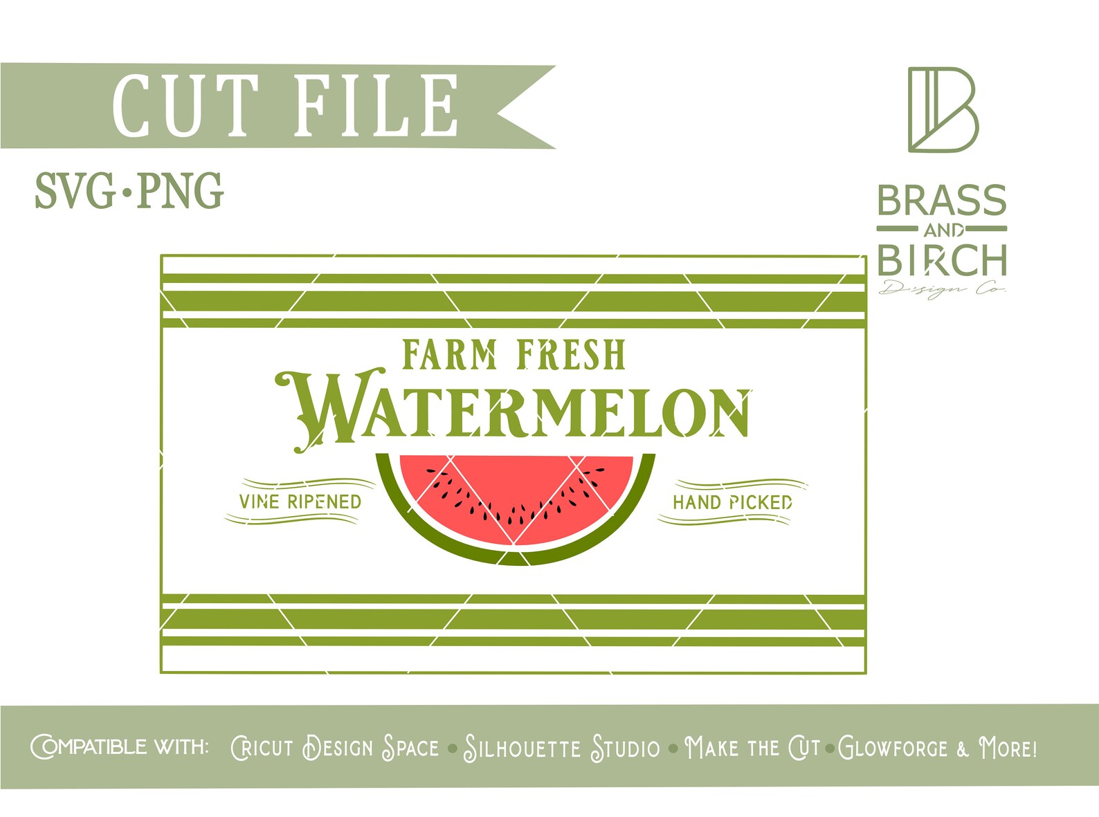 Watermelon SVG File Summer SVG File Melon SVG File Spring - Etsy