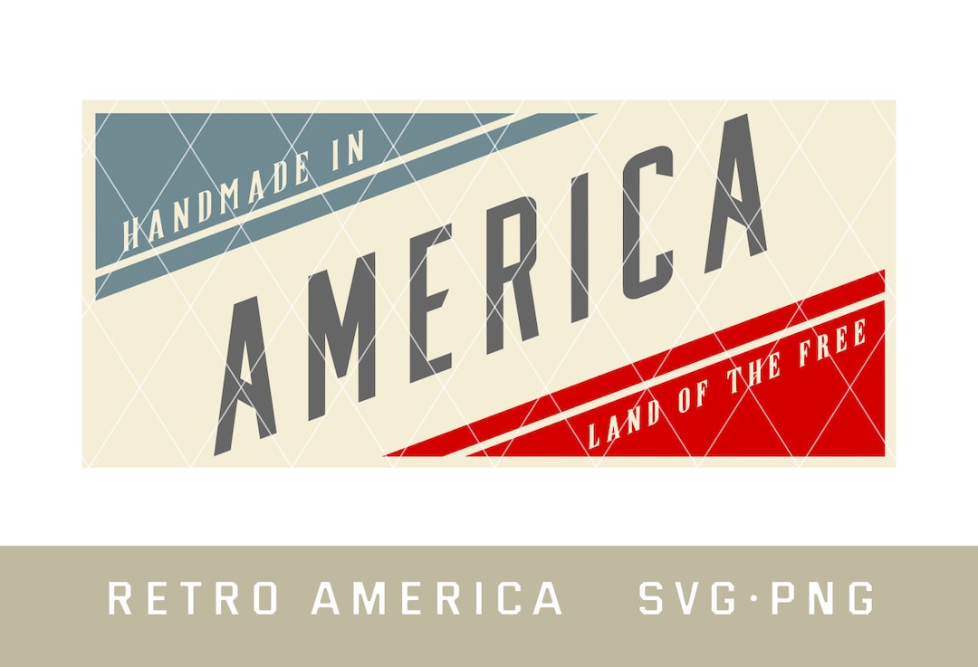 America SVG File, Retro SVG File, Vintage SVG File, Vector, Cricut ...
