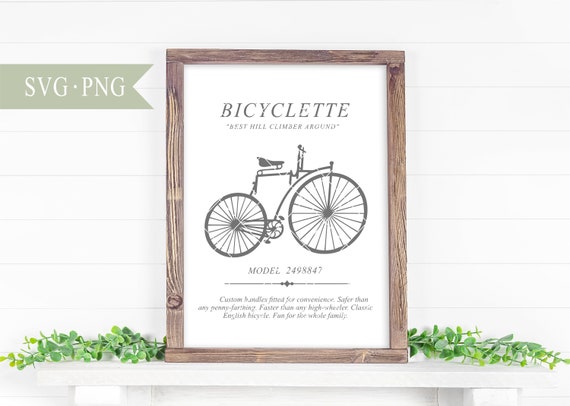 Vintage Bicycle SVG File Bicycle SVG File Spring SVG File | Etsy