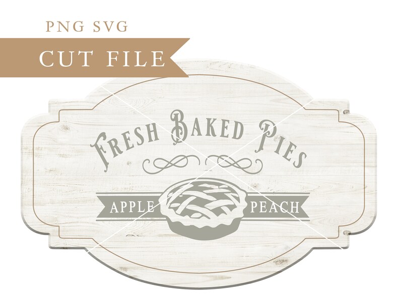 Fresh Pie SVG File Fall SVG File Autumn SVG File Farmhouse | Etsy