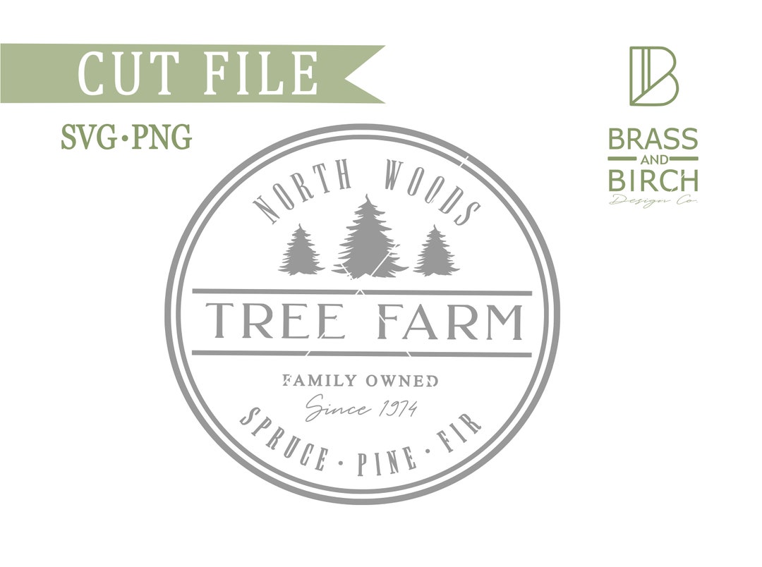 Tree Farm SVG File, Fall SVG File, Christmas SVG File, Farmhouse Svg ...