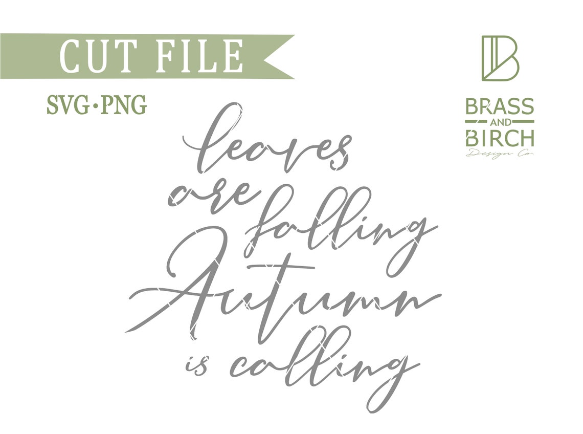 Autumn Leaves SVG File Fall SVG File Autumn SVG File - Etsy