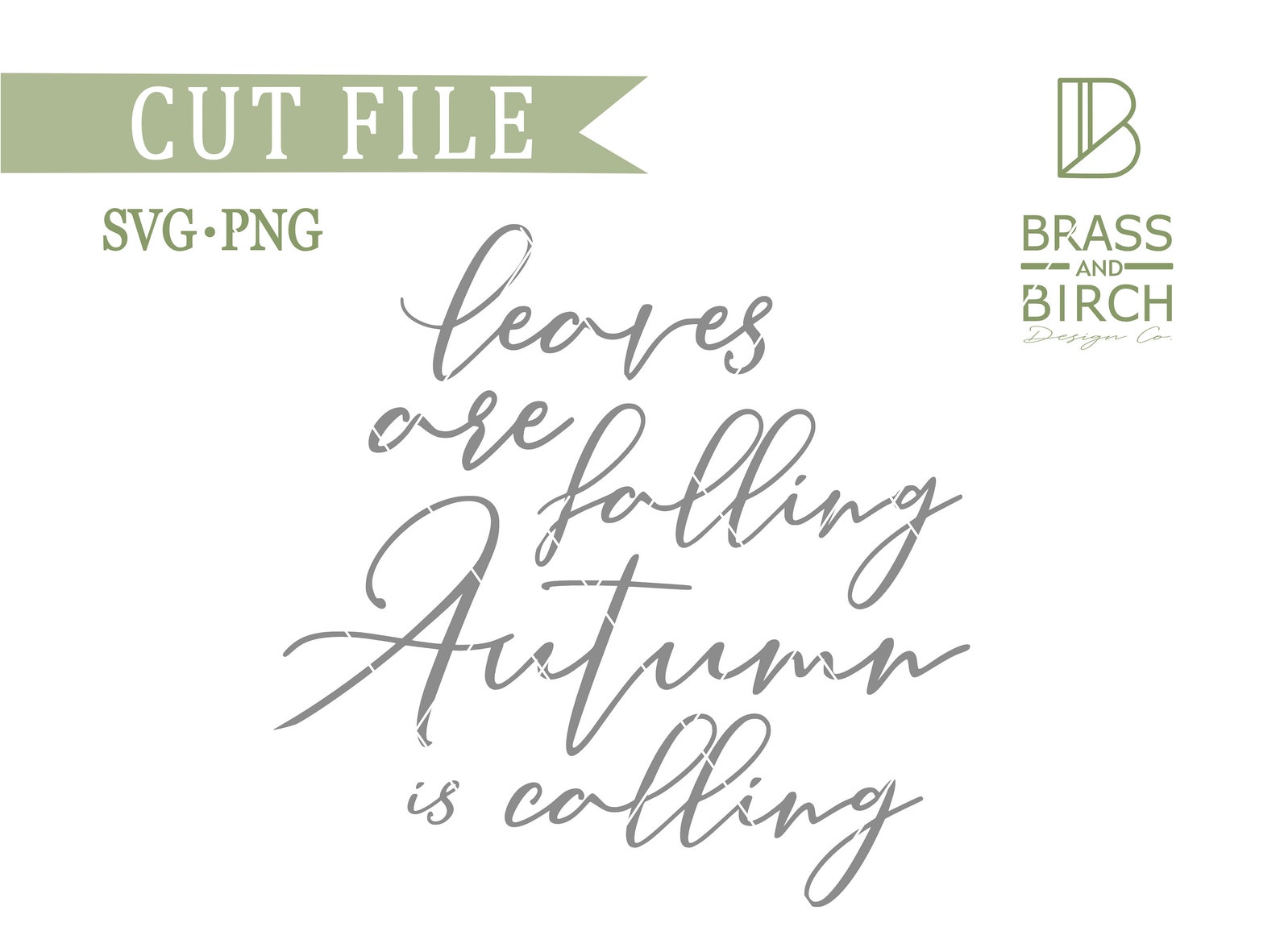 Autumn Leaves SVG File Fall SVG File Autumn SVG File - Etsy