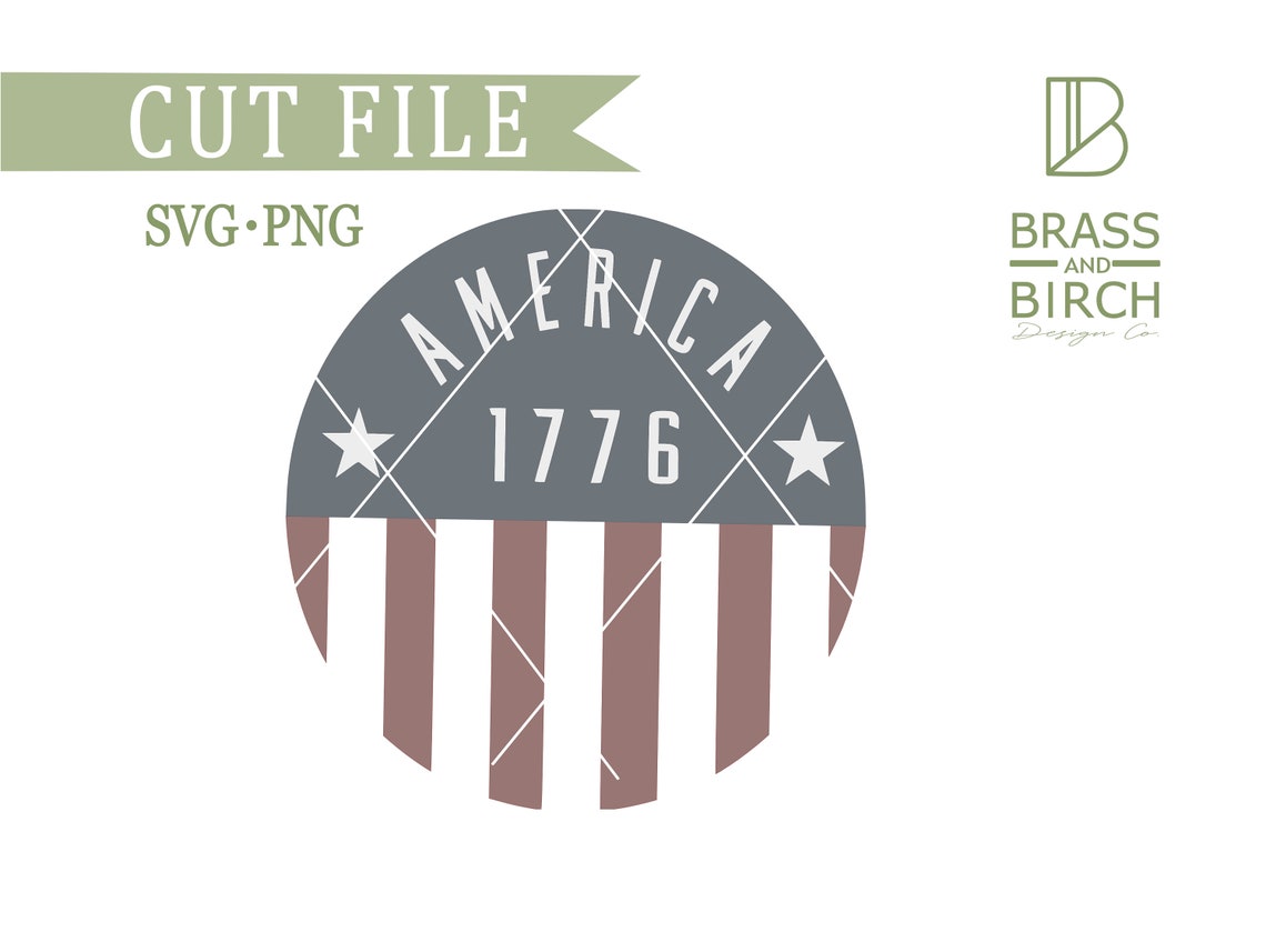 American Circle SVG File American Flag SVG File America SVG - Etsy