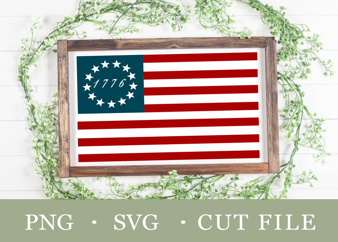 American Flag SVG File, Betsy Ross SVG File, Vintage America SVG File ...