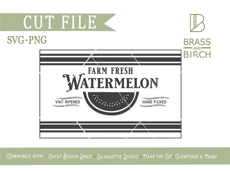 Watermelon SVG File Summer SVG File Melon SVG File Spring - Etsy